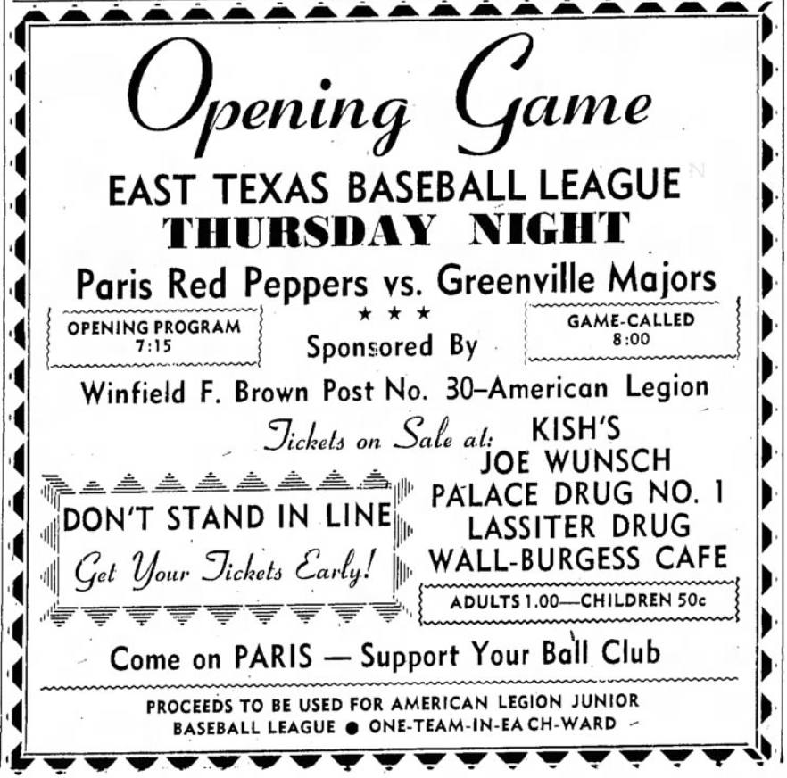 Paris Red Peppers – Retro Baseball Revival