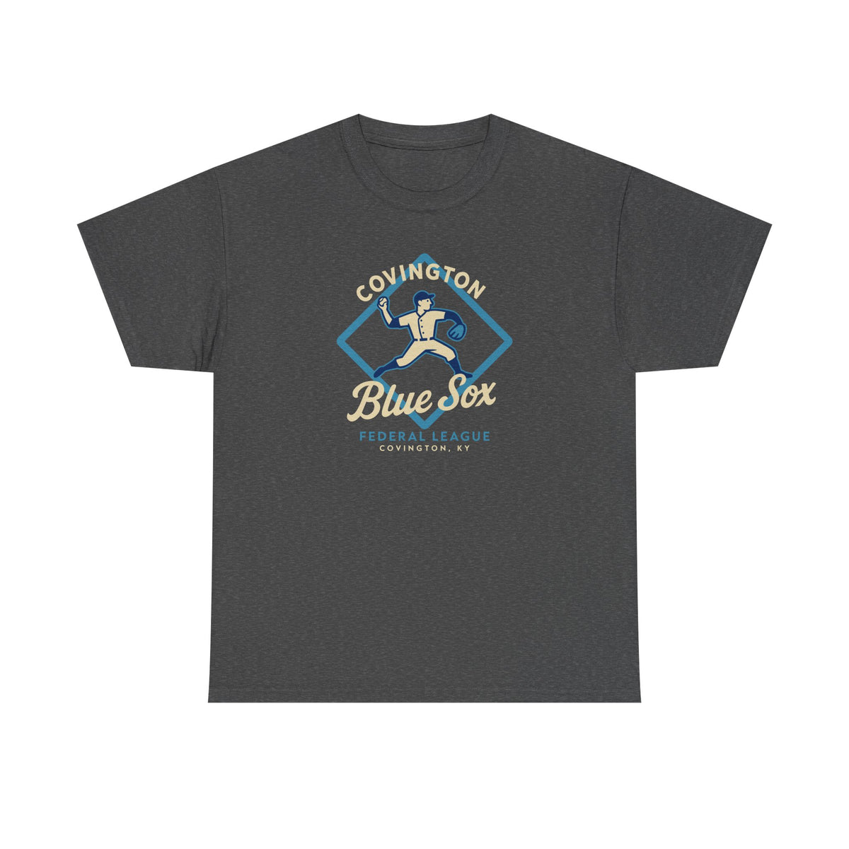 Covington Blue Sox T-Shirt (Heavyweight) – Retro Baseball Revival