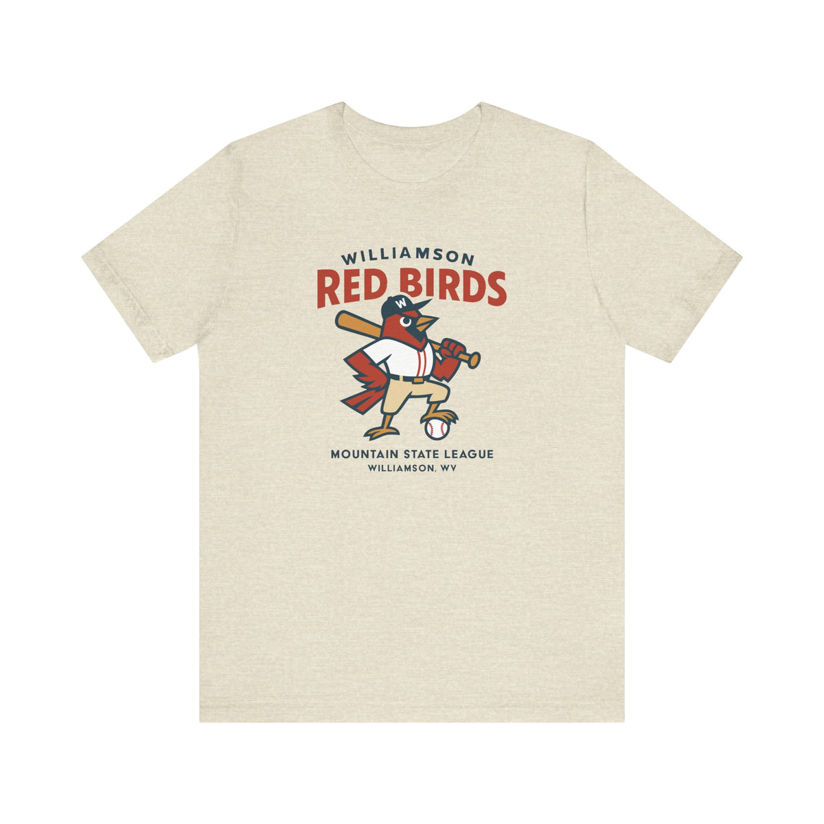 Williamson Red Birds T-Shirt (Premium Lightweight) - Vintage Defunct B ...