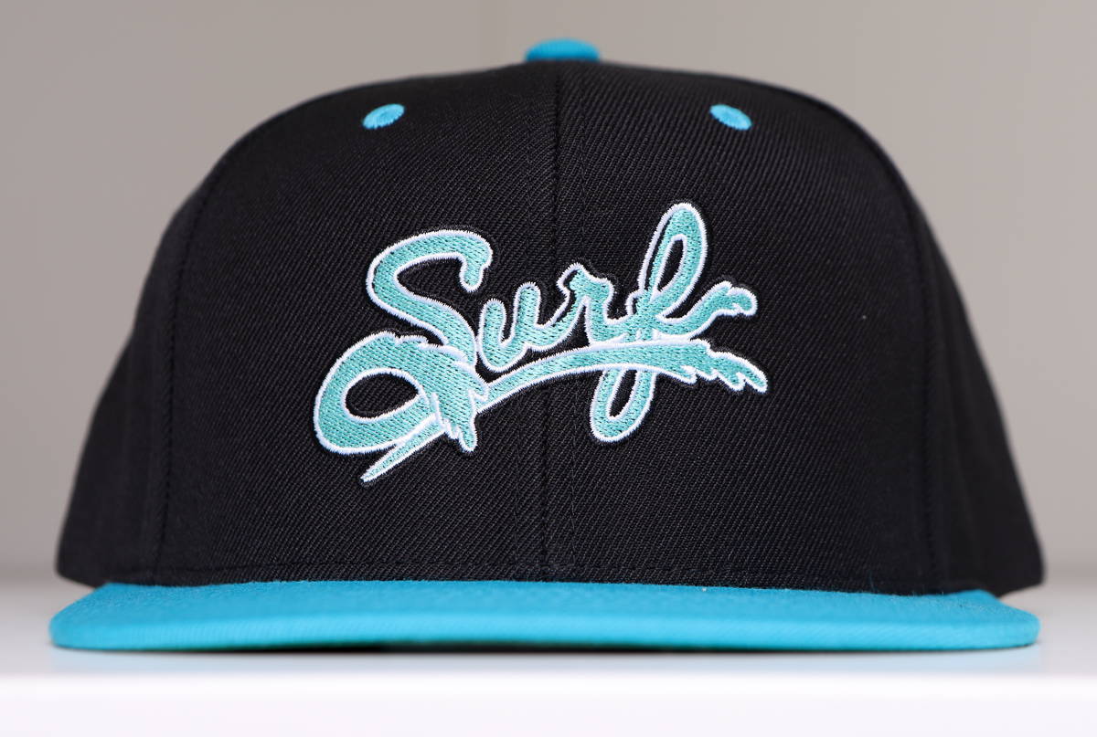 Atlantic City Surf Script Baseball Snapback Hat – Retro Baseball Revival